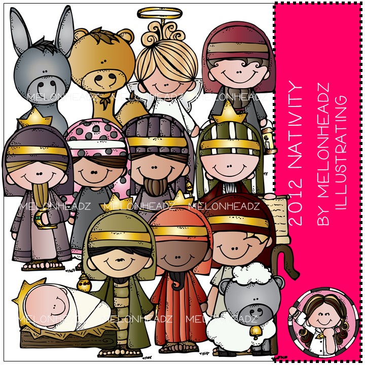 Nativity clip art (2012) | Melonheadz Illustrating