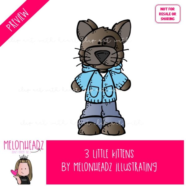 3 Little Kittens clip art, Literature clip art, Fairy Tale clip art ...