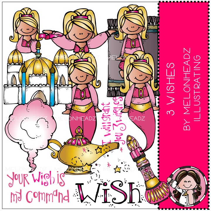 3 Wishes clip art – COMBO PACK | Melonheadz Illustrating