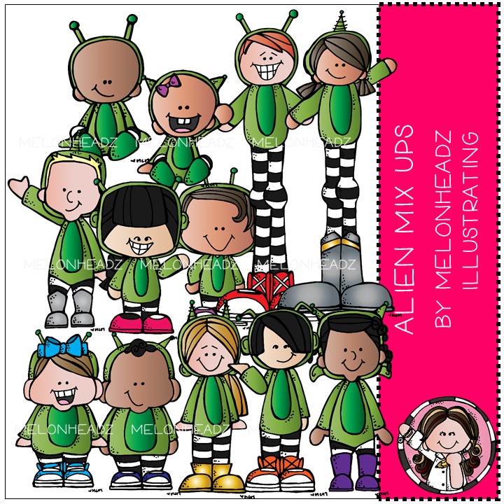 Alien MixUps clip art | Melonheadz Illustrating