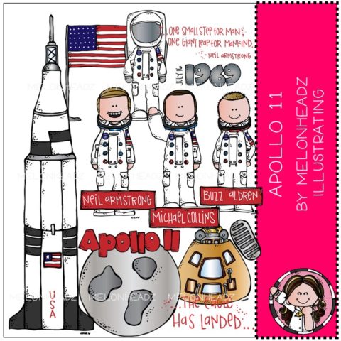 Apollo 11 clip art - Melonheadz