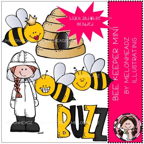 Bee Keeper clip art – Mini - Melonheadz