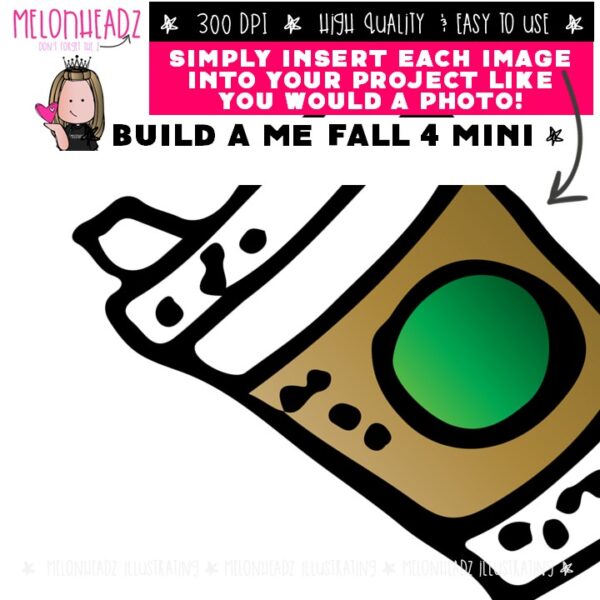 Build a Me clip art, Fall Bundle Set - Melonheadz