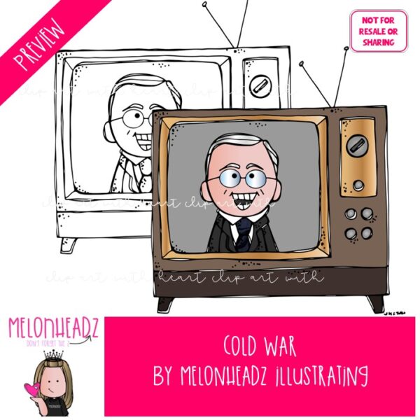 Cold War clip art, Historical Figure, plane COMBO PACK - Melonheadz