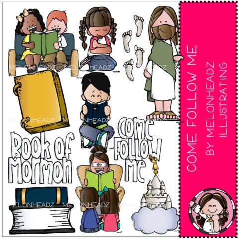 Come follow Me clip art – COMBO PACK - Melonheadz