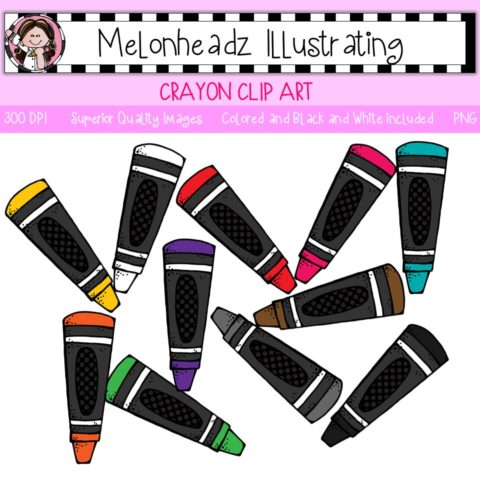 Crayon clip art – Single Image - Melonheadz