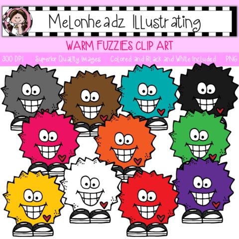 Warm Fuzzies clip art – Single Image - Melonheadz