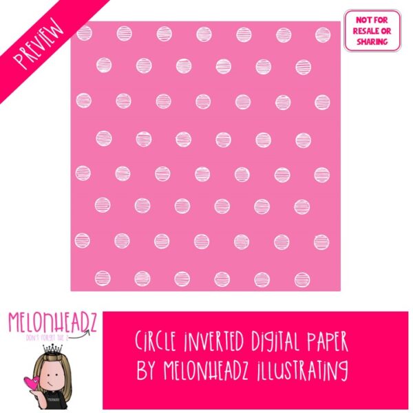 Digital Paper – Circles Inverted - Melonheadz