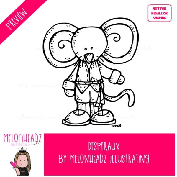 Desperaux clip art Literature clip art Mouse clip art Book Companion ...