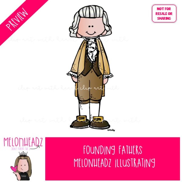 Founding Fathers clip art, Historical Figure, constitution COLORED ...