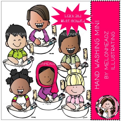 Handwashing clip art – Mini - Melonheadz