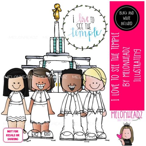 I love to see the temple clip art, LDS Mini - Melonheadz