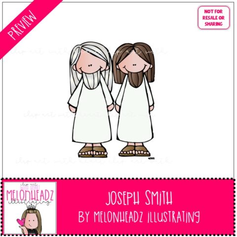 Joseph Smith clipart LDS COLORED - Melonheadz