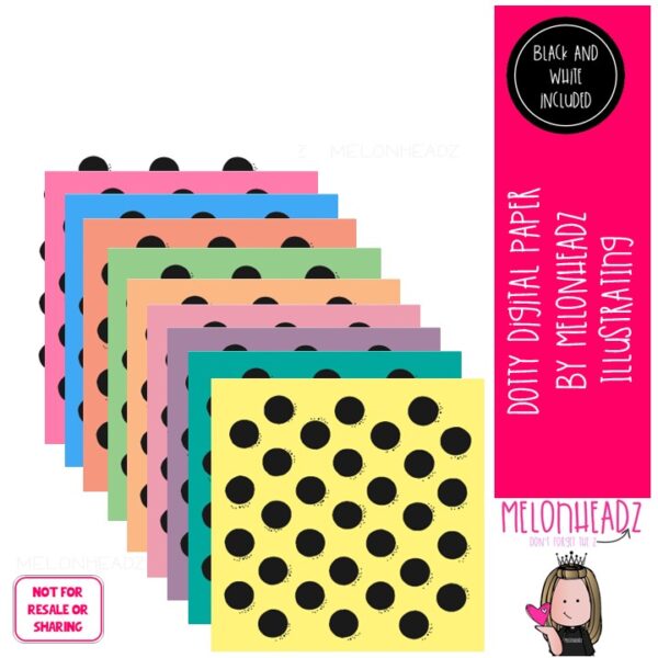 Digital Paper – Dot - Melonheadz