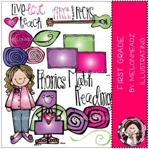First Grade clip art - Melonheadz