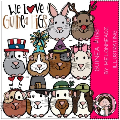 Guinea Pigs clip art | Melonheadz Illustrating