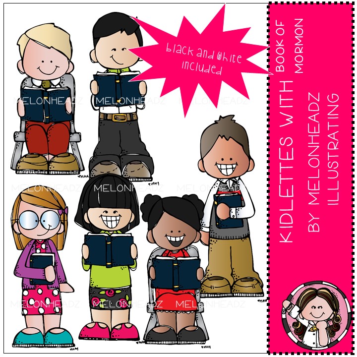 Kidlettes – with Book of Mormon clip art – Mini - Melonheadz