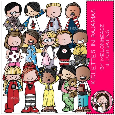 Kidlettes clip art – in pajamas - Melonheadz