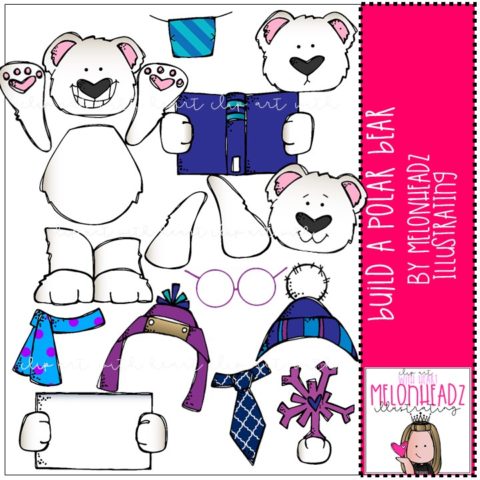 Build A Polar Bear clip art - Melonheadz