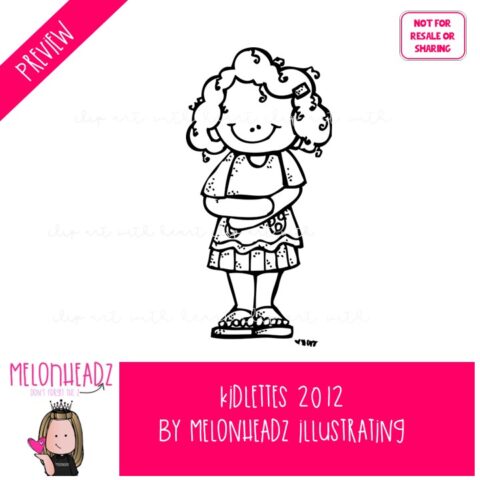 Kidlettes clip art 1, Kids clip art LINE ART and BLACK AND WHITE ...