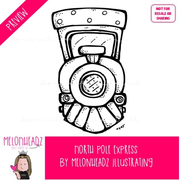North Pole Express clip art, Christmas clip art, Polar clip art LINE ...