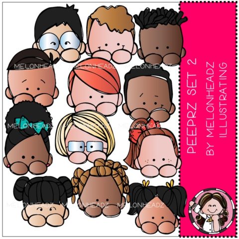 Peeperz clip art – Set 2 – COMBO PACK - Melonheadz