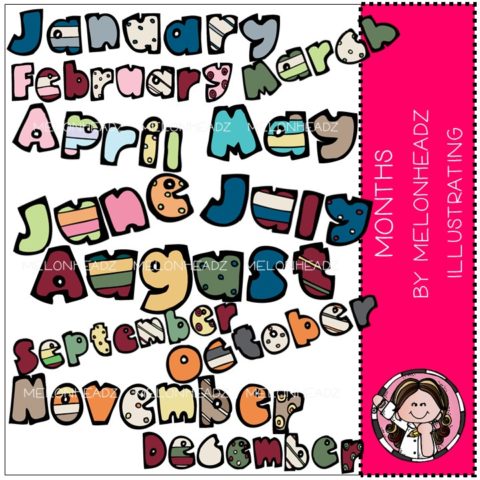 Months clip art - Melonheadz