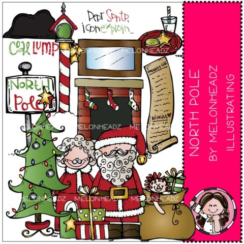 North Pole clip art - Melonheadz