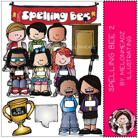 Spelling Bee clip art – Set 2 – COMBO PACK - Melonheadz