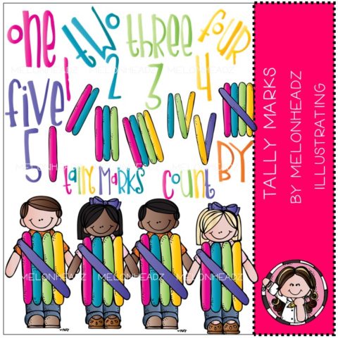 Tally Marks clip art - Melonheadz