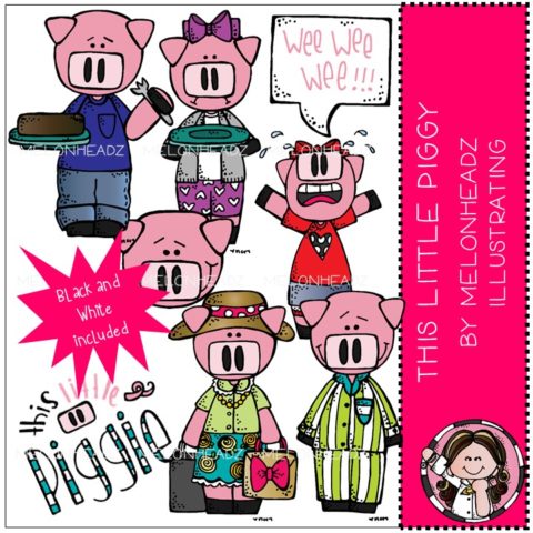 This Little Piggy clip art – Mini - Melonheadz