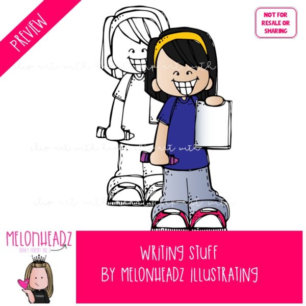 Writing Stuff clip art, Journal clip art, Pencil clip art COMBO PACK ...