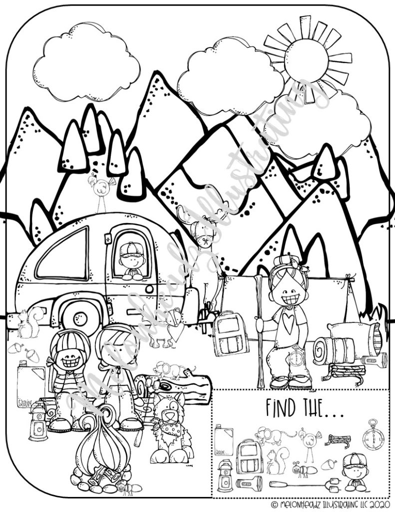 FREEBIE – Camp Find The – Printable - Melonheadz