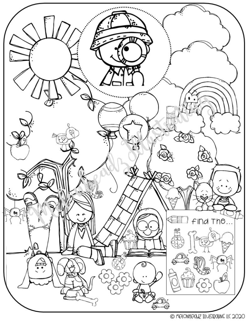 FREEBIE – Find the – Printable - Melonheadz