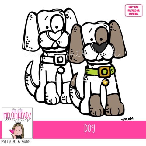 Dog clip art - Melonheadz