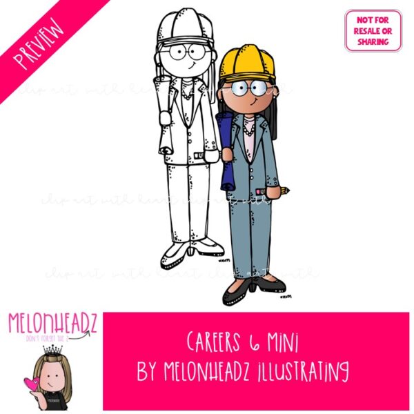 Career 6 clip art, Adults, occupation, job Mini - Melonheadz