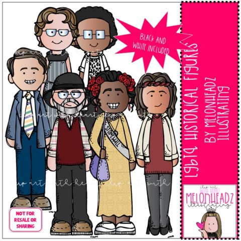 LGBTQ Historical Figures clip art – Mini - Melonheadz