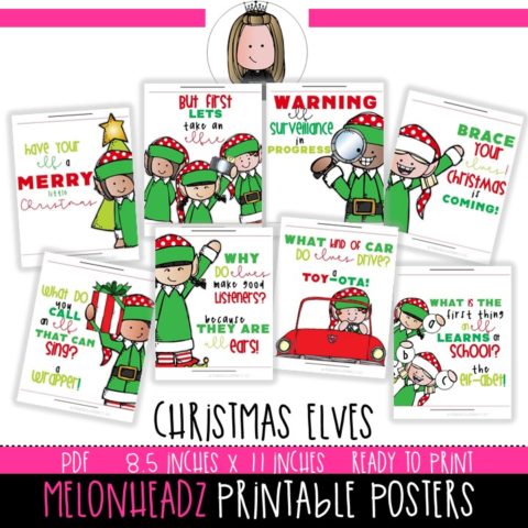 Reindeer Posters – PRINTABLE - Melonheadz