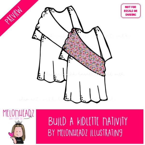 Build a Kidlette clip art, Nativity clip art COMBO PACK - Melonheadz