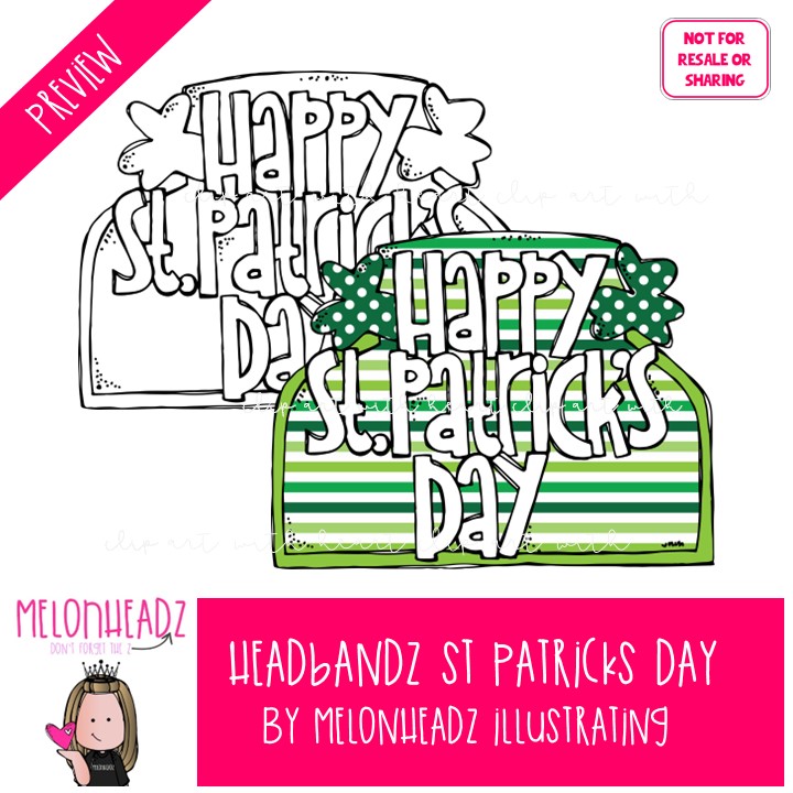 Headbandz – St. Patrick’s Day toppers – COMBO PACK - Melonheadz