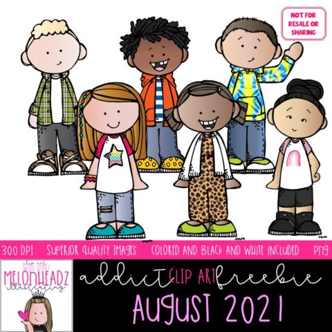 Melonheadz Addicts August 2021 clip art set – Mini - Melonheadz