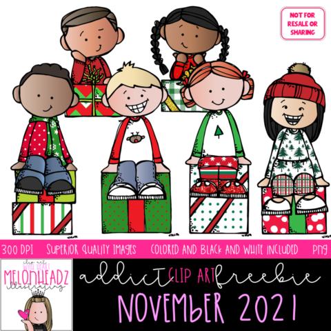 Melonheadz Addicts November 2021 clip art set – Mini - Melonheadz