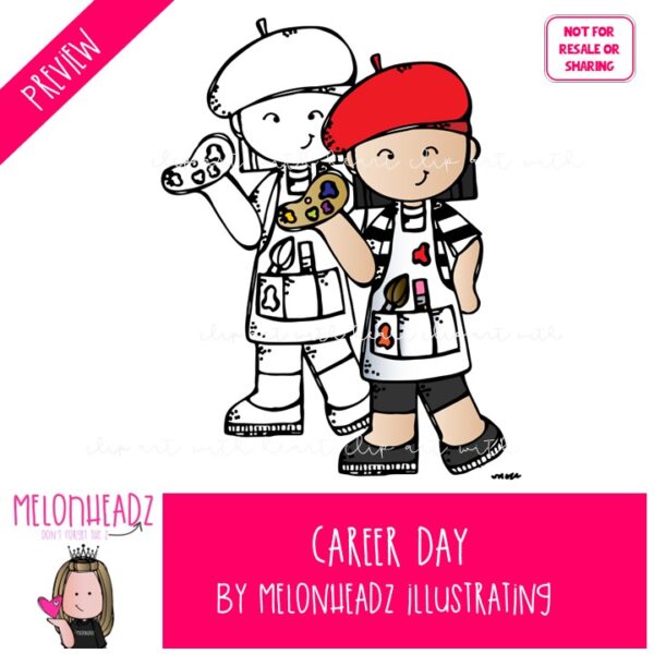 Career Day clip art, job, occupation COMBO PACK - Melonheadz