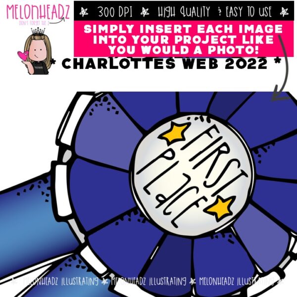Charlotte’s Web clip art 2022, book companion, literature COMBO PACK ...