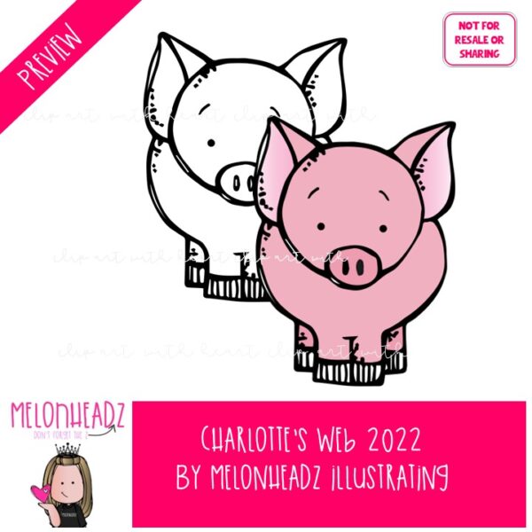 Charlotte’s Web clip art 2022, book companion, literature COMBO PACK ...