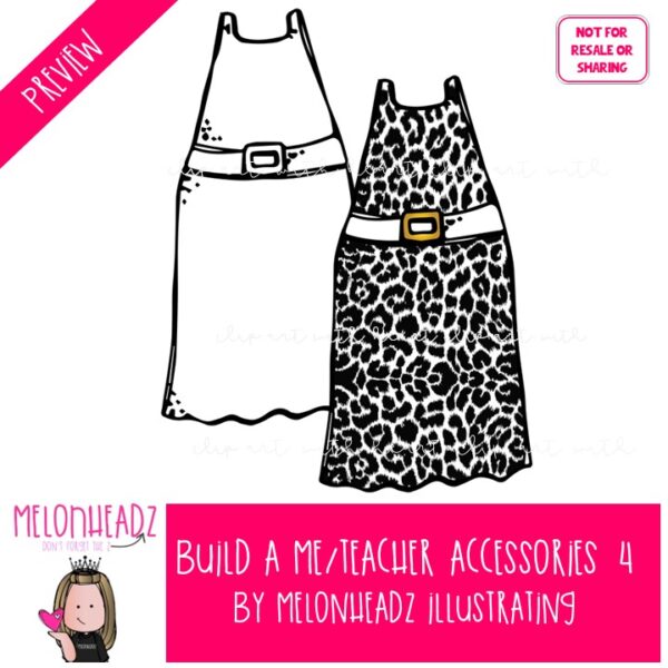 Build A Teacher 4 clip art, Me, Accessories, Clothing COMBO PACK ...