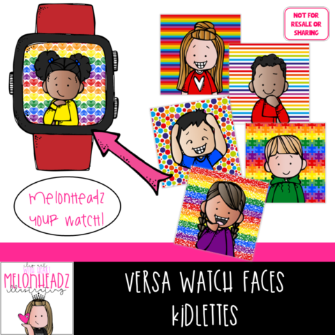 Versa Watch Faces – Kidlettes – Mini - Melonheadz