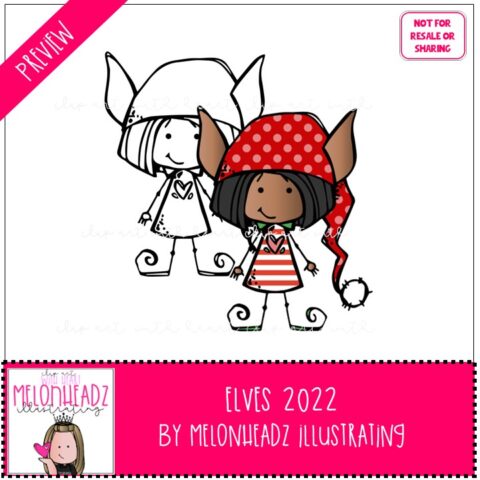 Elves clip art 2022 – Mini - Melonheadz