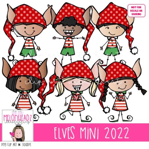 Elves clip art 2022 – Mini - Melonheadz