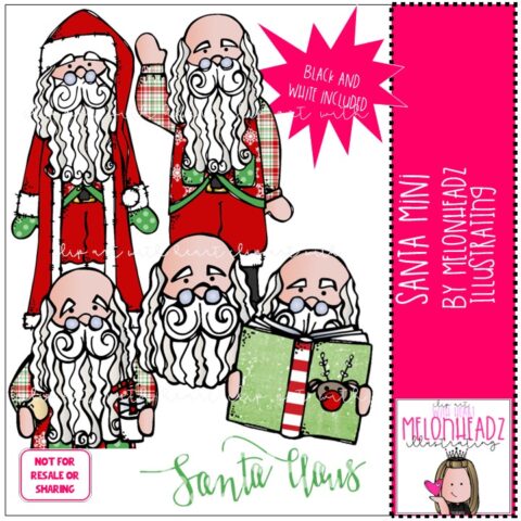 Santa clip art – Mini - Melonheadz